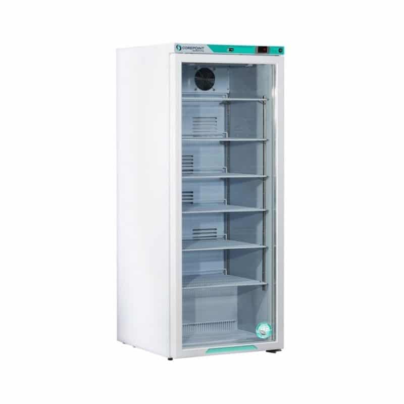 10.5 cu. ft. Corepoint Scientific™ White Diamond Series Glass Door ...